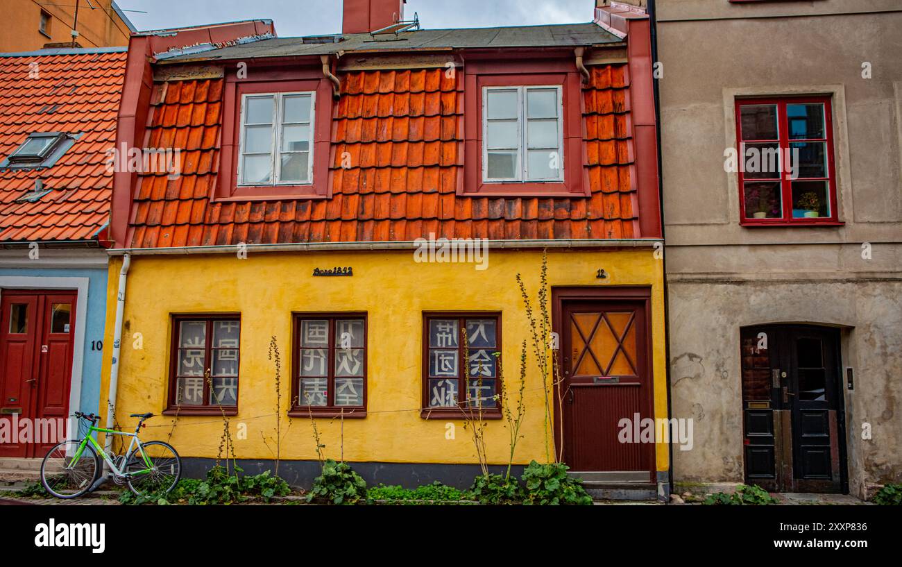 Colorful houses at Gamla Vaster area in Malmo, Sweden Stock Photo - Alamy