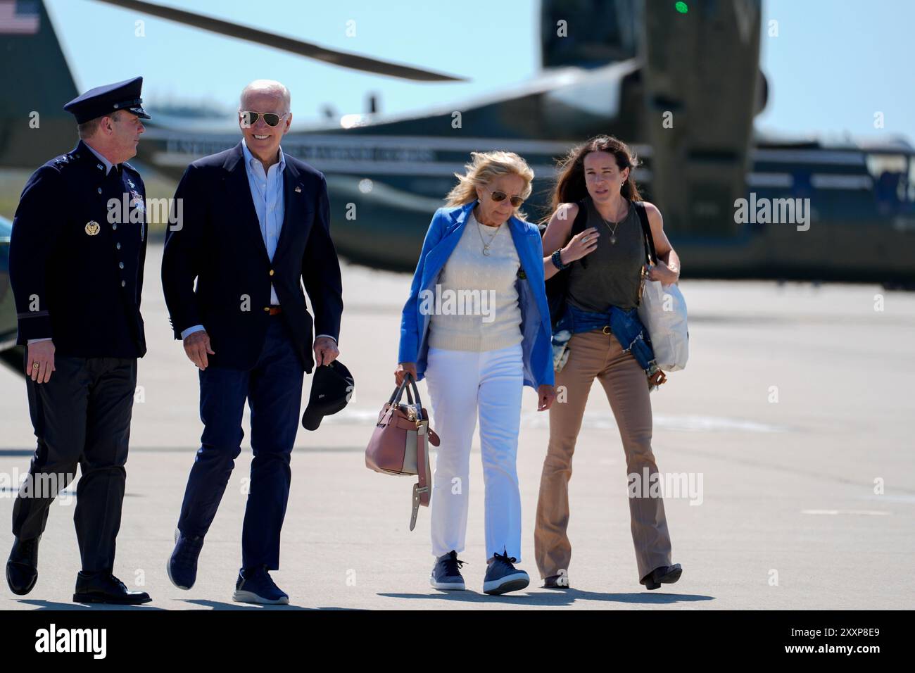 From second left, President Joe Biden, first lady Jill Biden and Ashley ...