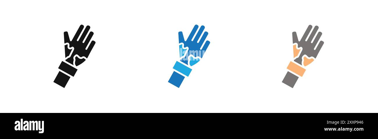 mottled skin icon outline collection or set in black and white Stock ...