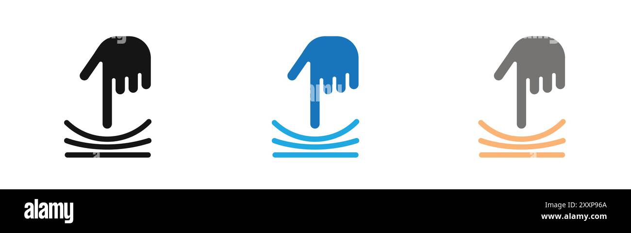 Resilience material icon outline collection or set in black and white ...