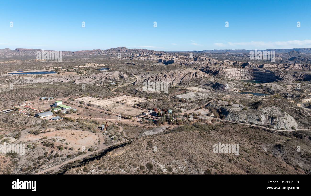 defaultOld open pit uranium mine. Aerial view Stock Photo - Alamy