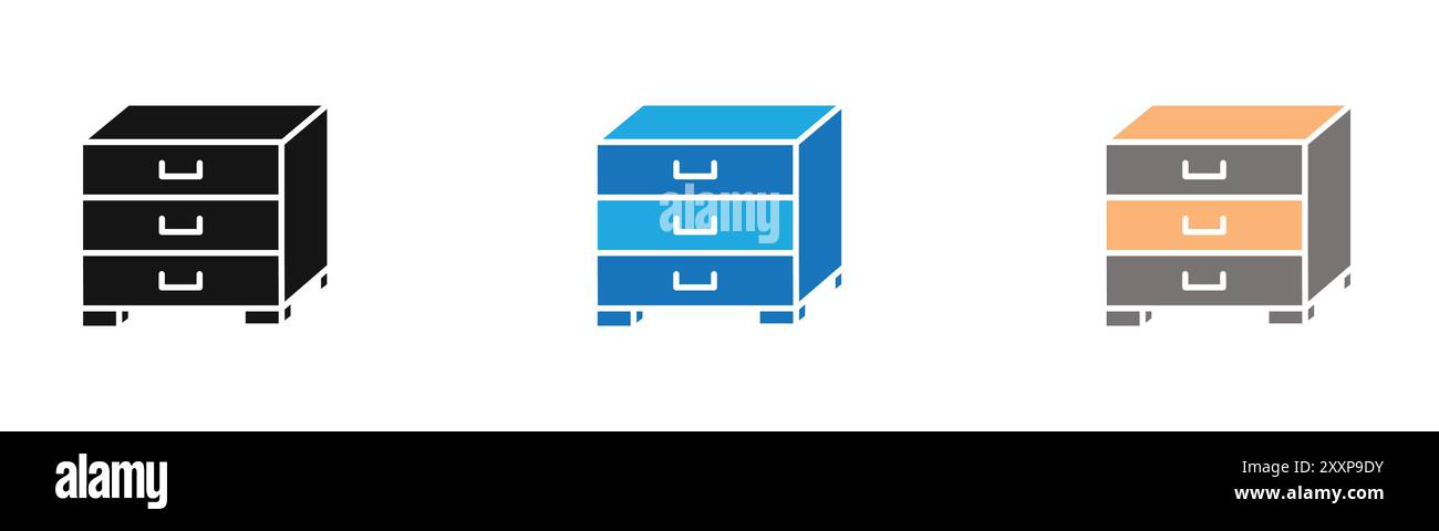 White chest drawers in Stock Vector Images - Alamy