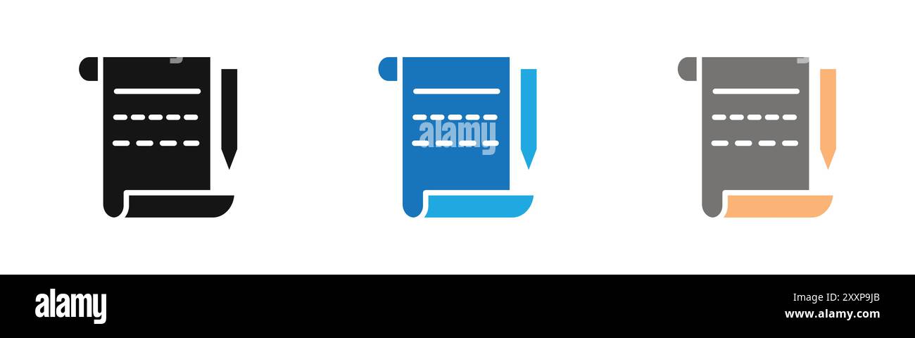 An article manuscript Stock Vector Images - Alamy