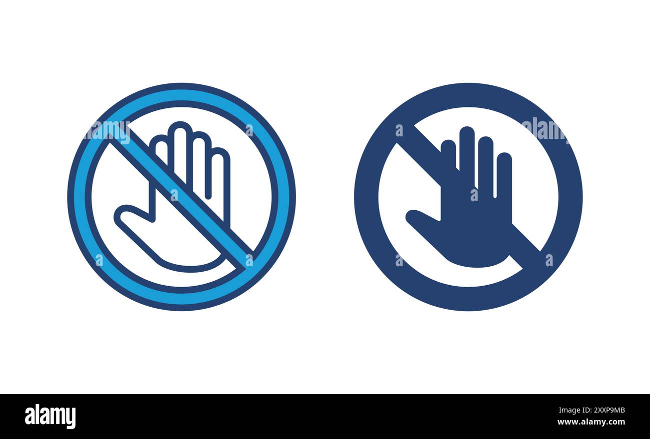 Stop icon vector. stop road sign. hand stop icon vector Stock Vector ...