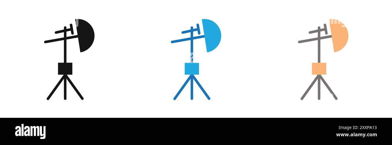 Black line photo camera lighting hi-res stock photography and images ...