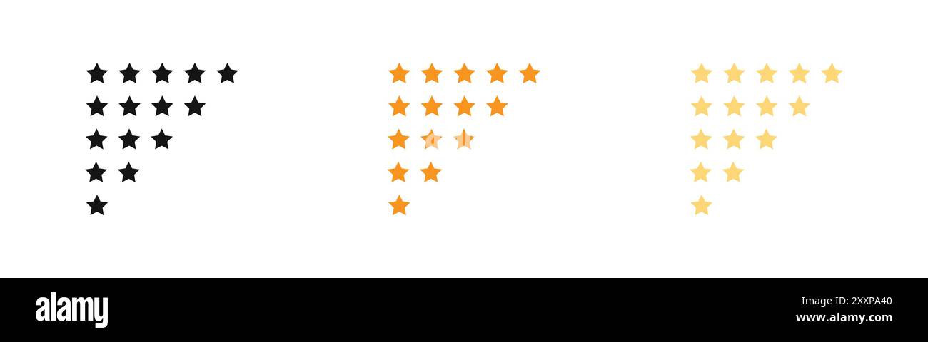 Star rating element system hi-res stock photography and images - Alamy