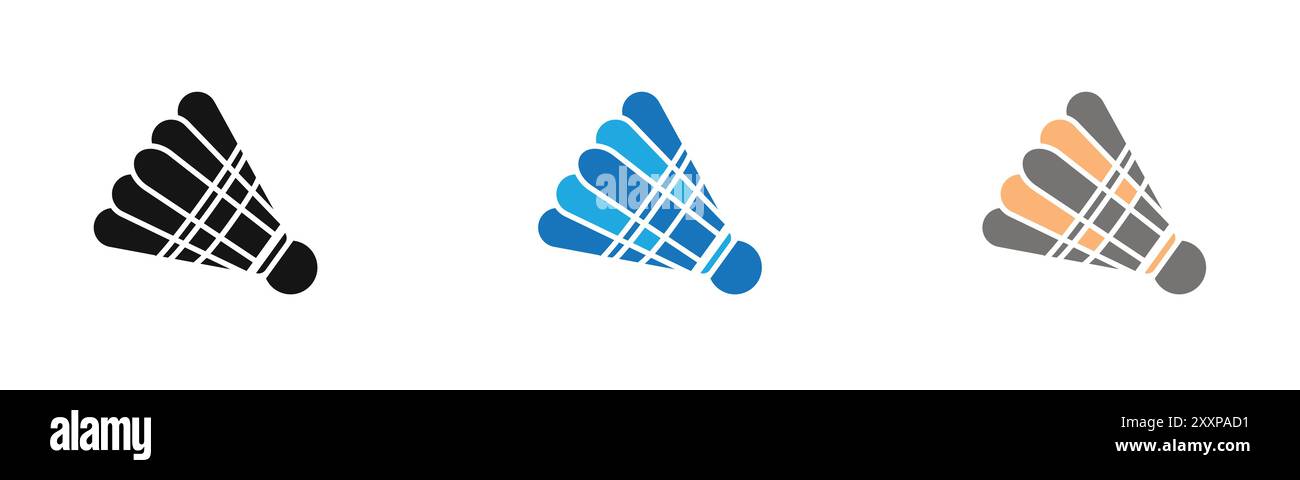 Shuttlecock icon simple illustration hi-res stock photography and ...