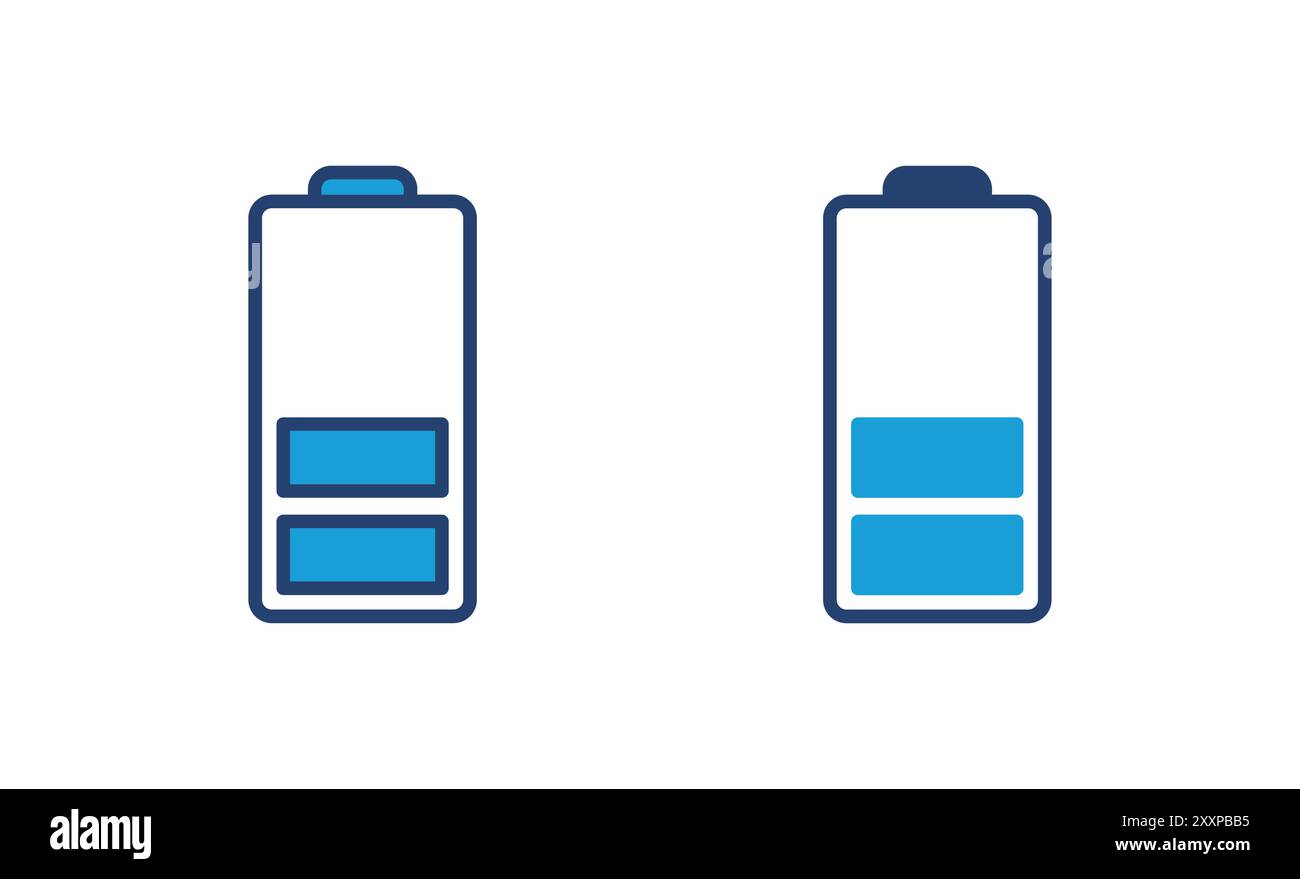Battery vector icon. battery charge level. battery Charging icon Stock ...