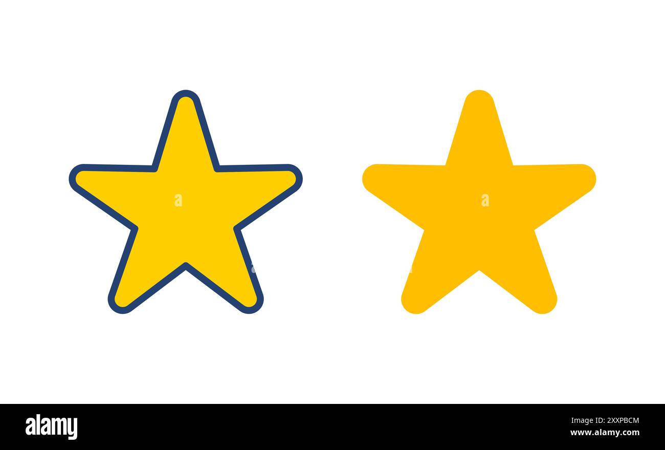Star Icon vector. rating icon vector. favourite star icon Stock Vector ...