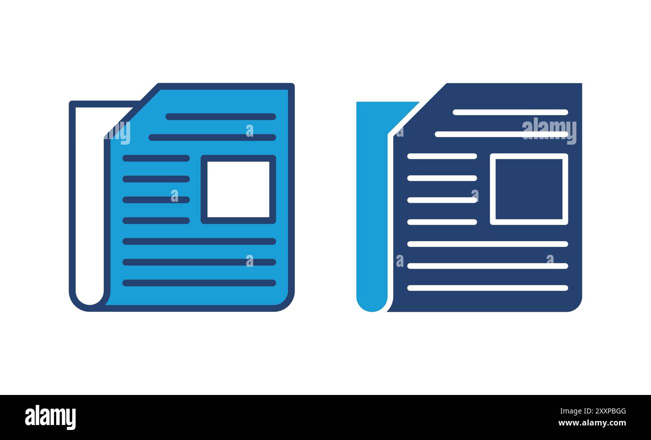 Newspaper icon vector. news paper vector sign Stock Vector Image & Art ...