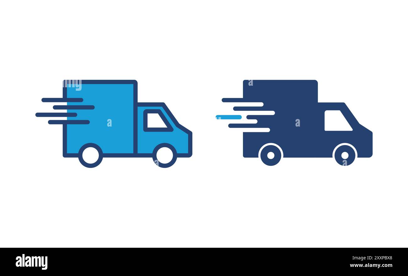 Fast shipping delivery truck icon vector. Delivery truck icon. fast ...