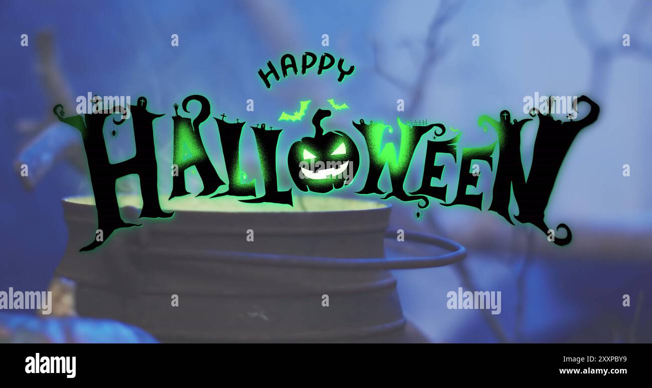 Animation happy halloween text red hi-res stock photography and images ...