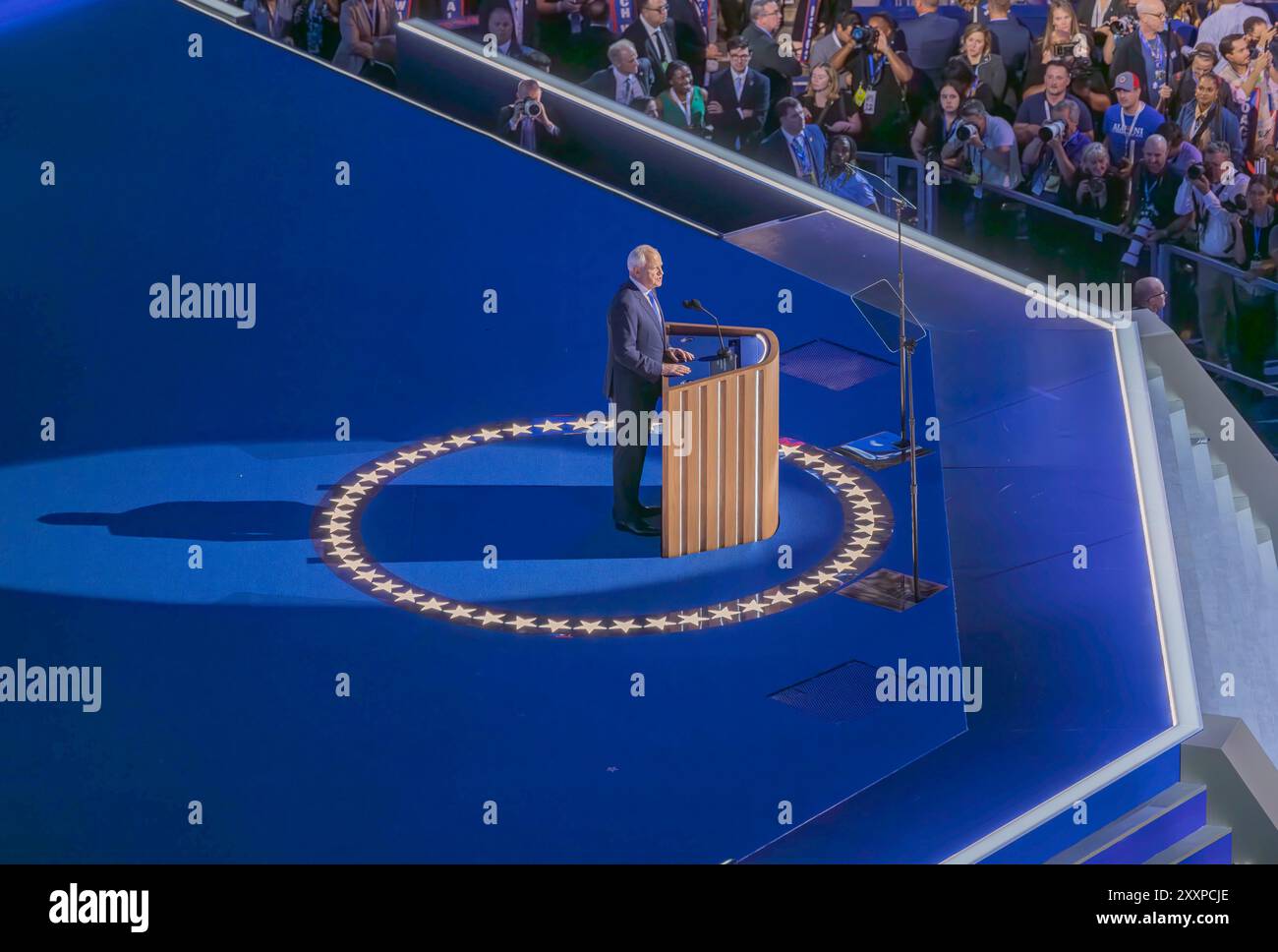 CHICAGO, Ill. – August 21, 2024: Democratic vice presidential nominee ...