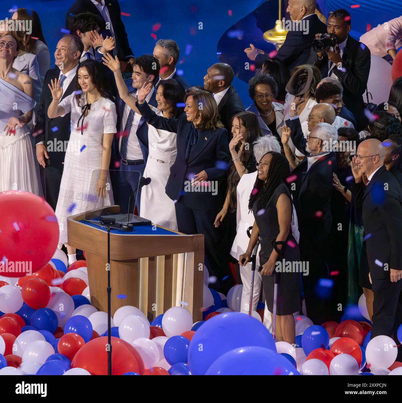 CHICAGO, Ill. – August 22, 2024: Democratic presidential nominee Kamala ...