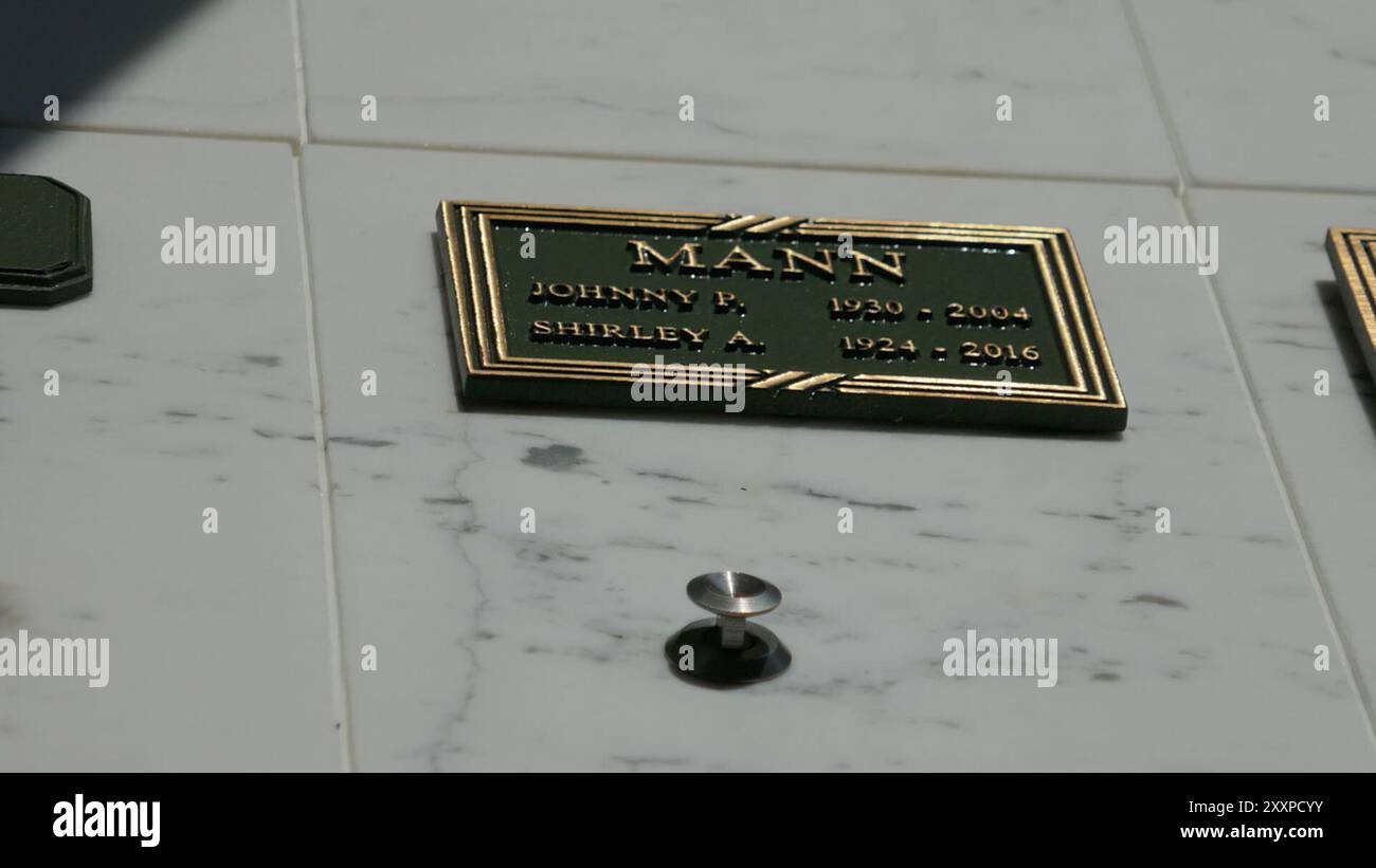 Los Angeles, California, USA 23rd August 2024 Actor Johnny Mann Grave ...