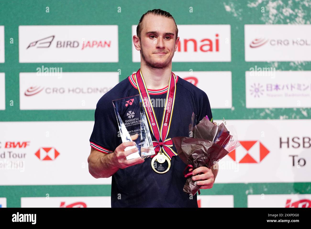 Kanagawa, Japan. 25th Aug, 2024. Alex Lanier (FRA) Badminton : Daihatsu ...