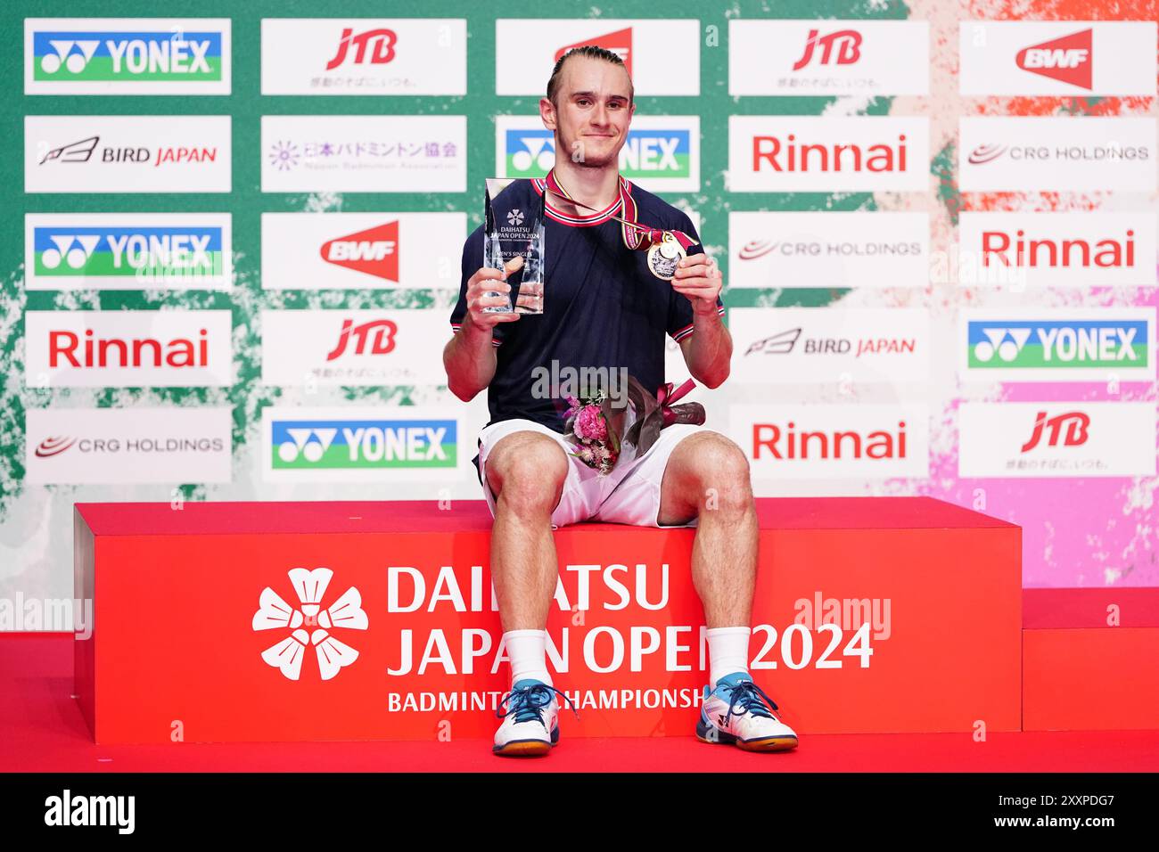 Kanagawa, Japan. 25th Aug, 2024. Alex Lanier (FRA) Badminton : Daihatsu ...