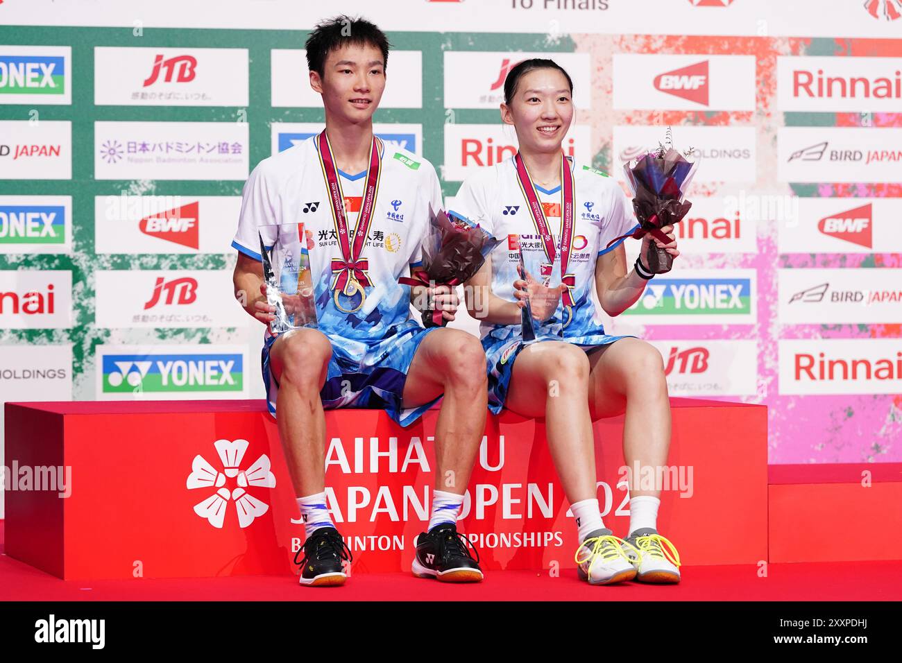 Kanagawa, Japan. 25th Aug, 2024. Jiang Zhen Bang (CHN), Wei Ya Xin (CHN) Badminton : Daihatsu ...