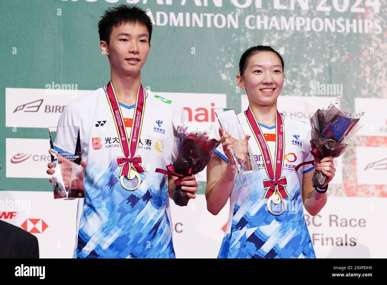 Kanagawa, Japan. 25th Aug, 2024. Jiang Zhen Bang (CHN), Wei Ya Xin (CHN) Badminton : Daihatsu ...