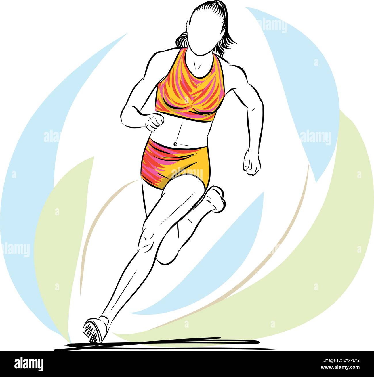 Runners action Cut Out Stock Images & Pictures - Alamy
