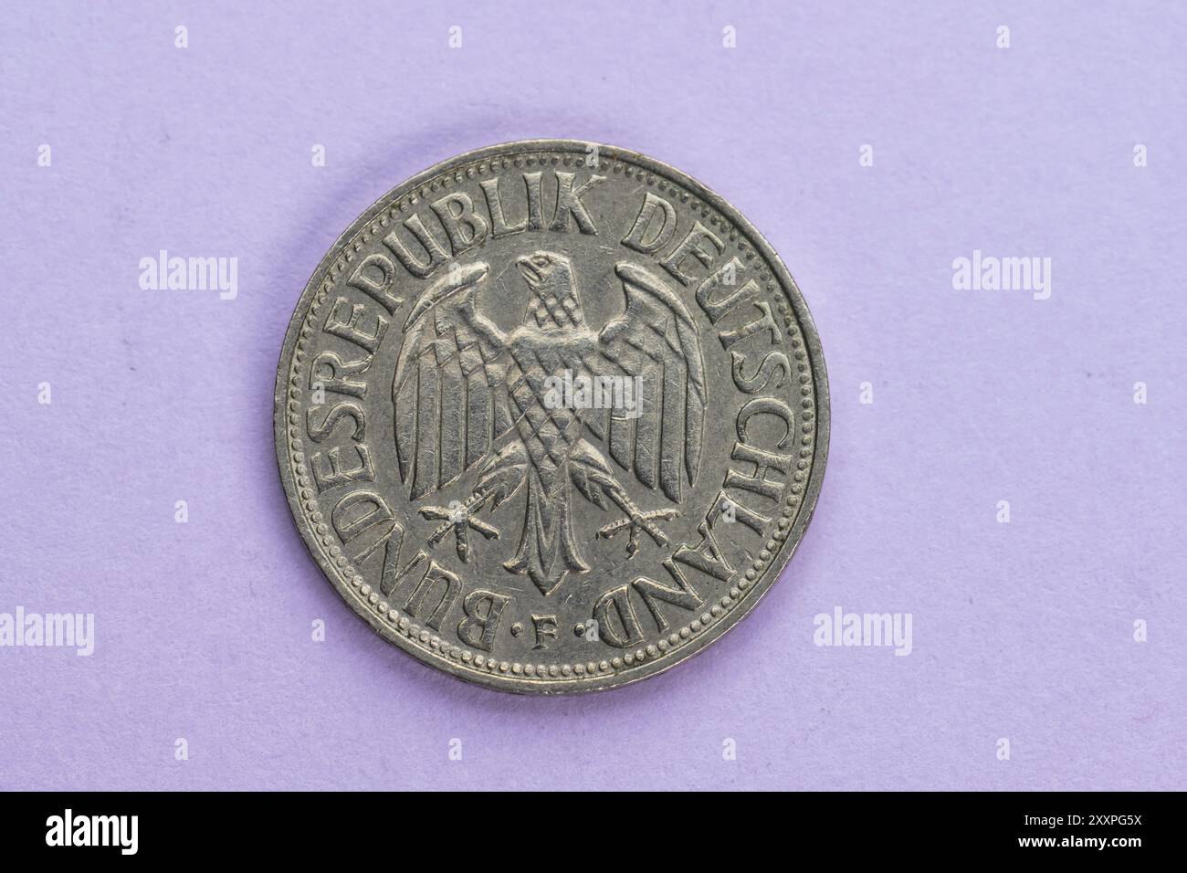One german Mark coin marked Bundesrepublik Deutschland from 1968 on ...