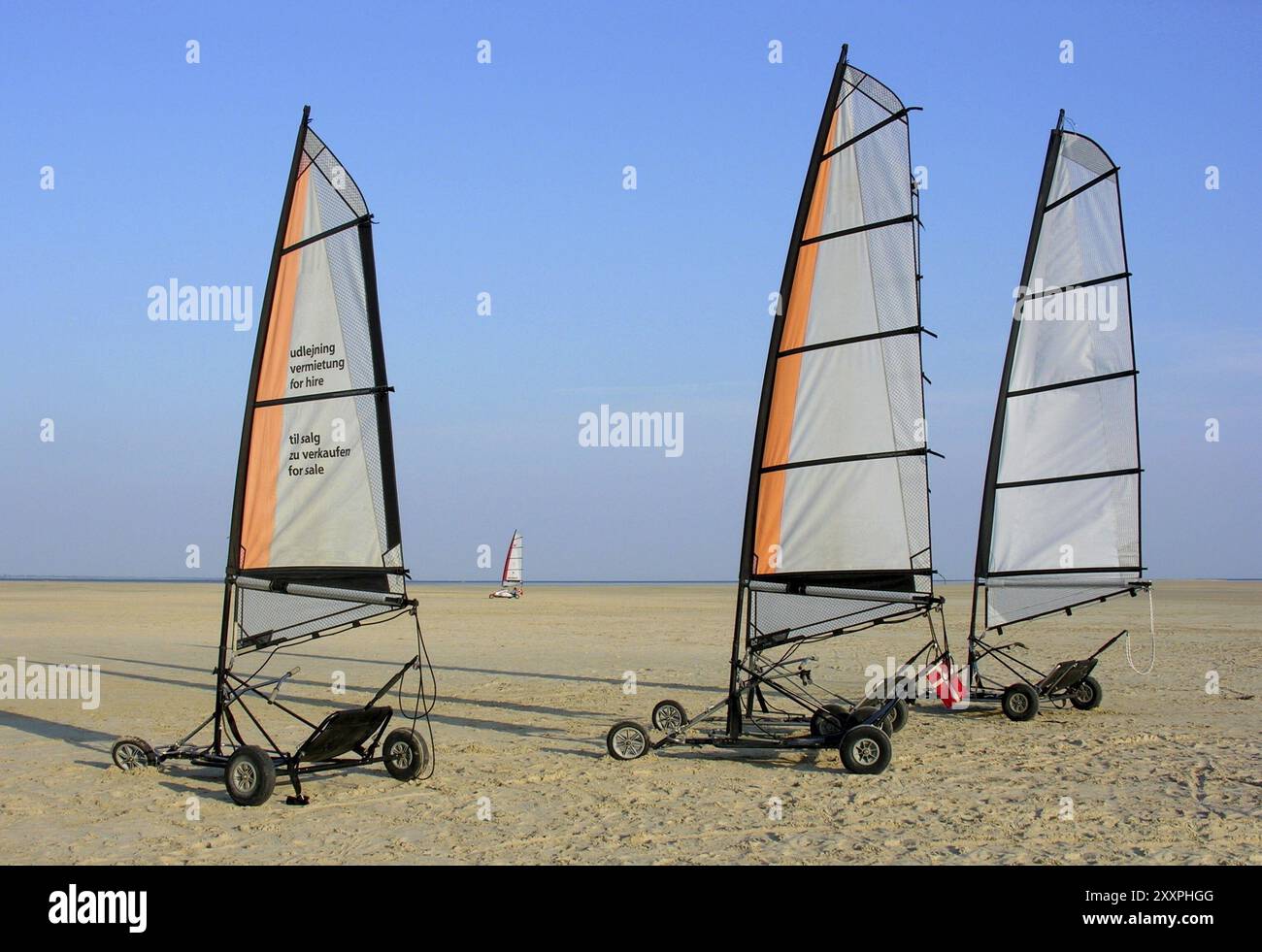 On the island of Romo, Denmark, island in denmark at the north sea ...