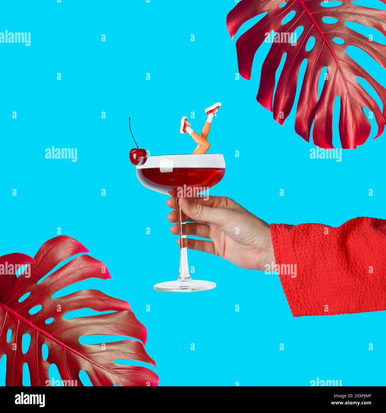 Collage cocktail bar hi-res stock photography and images - Alamy