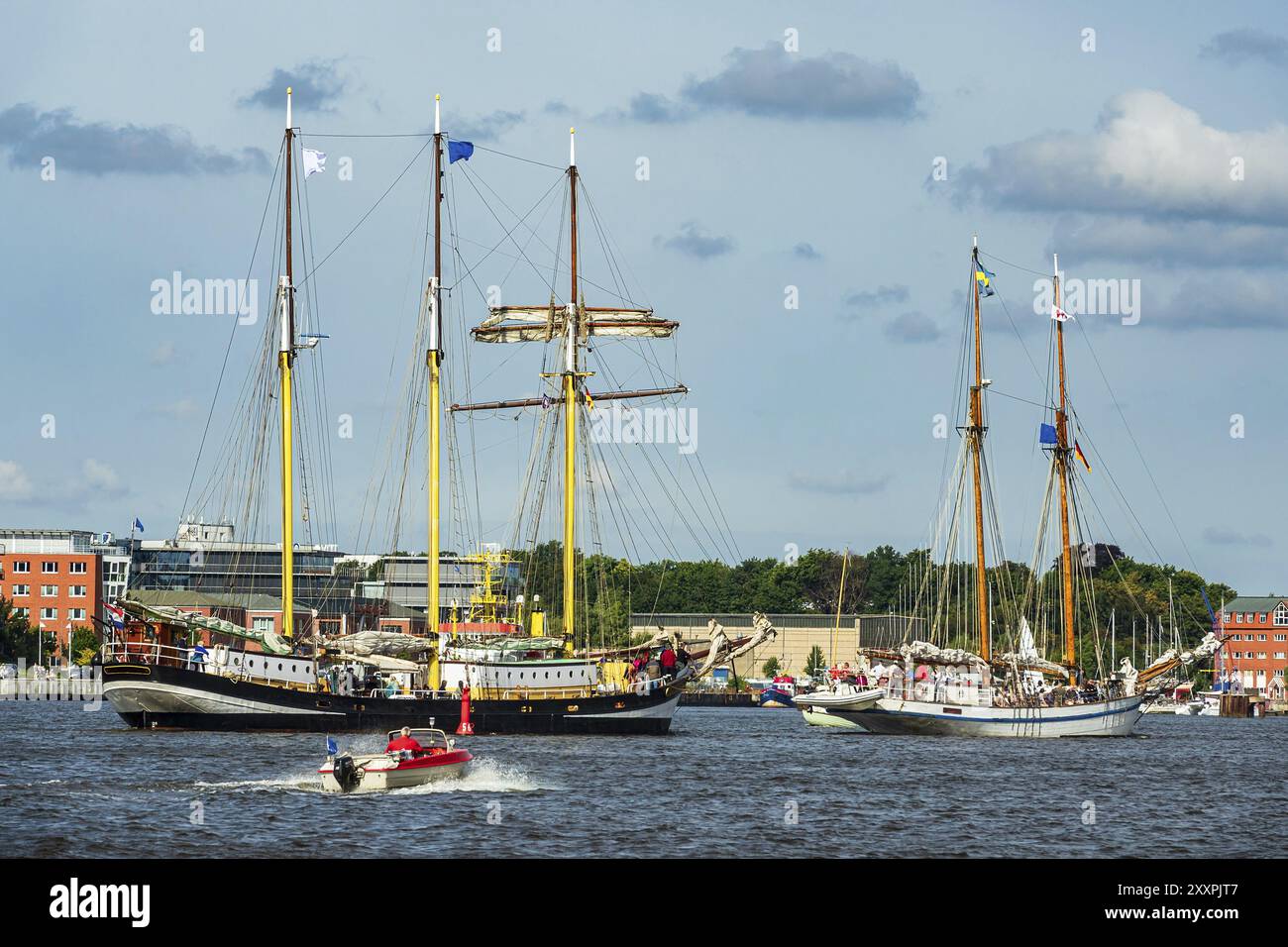 Sailing ships at the Hanse Sail in Rostock Stock Photo - Alamy