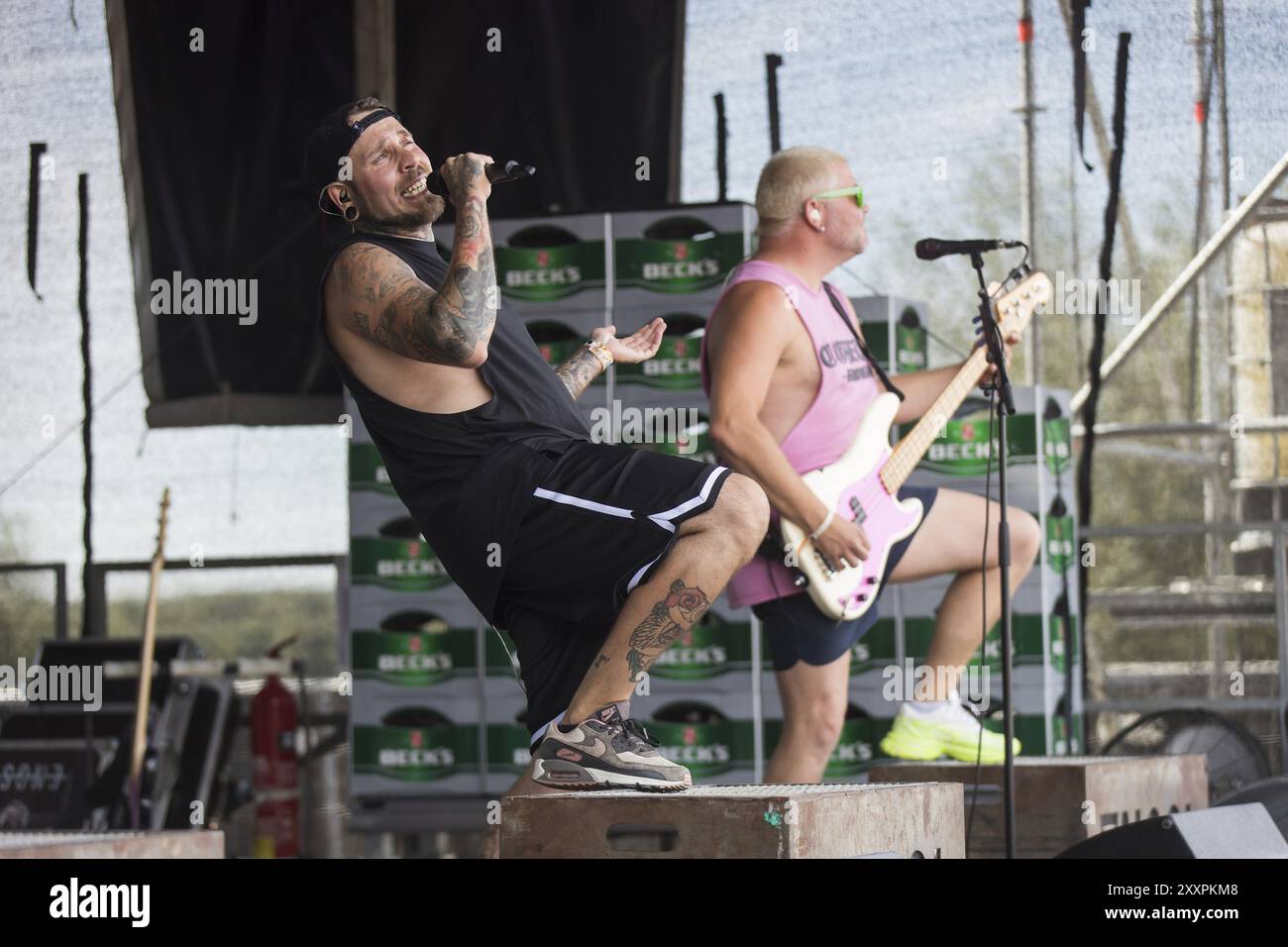 Matthias Engst (singer) and Chris Wendel (bassist) from the band Engst ...