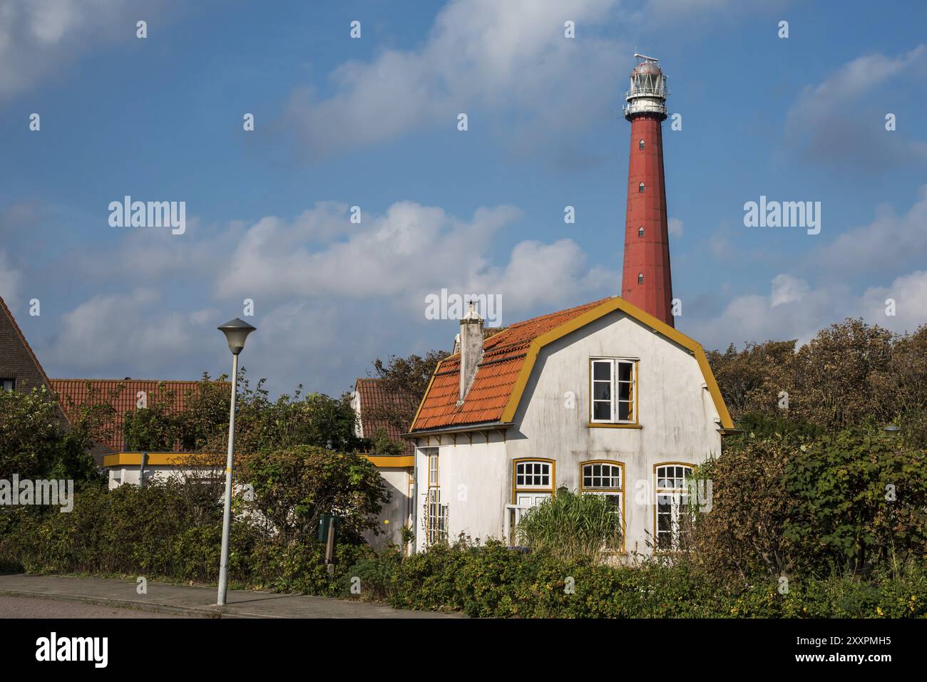 Den Helder, the Netherlands. September 2021. The lighthouse Lange Jaap ...