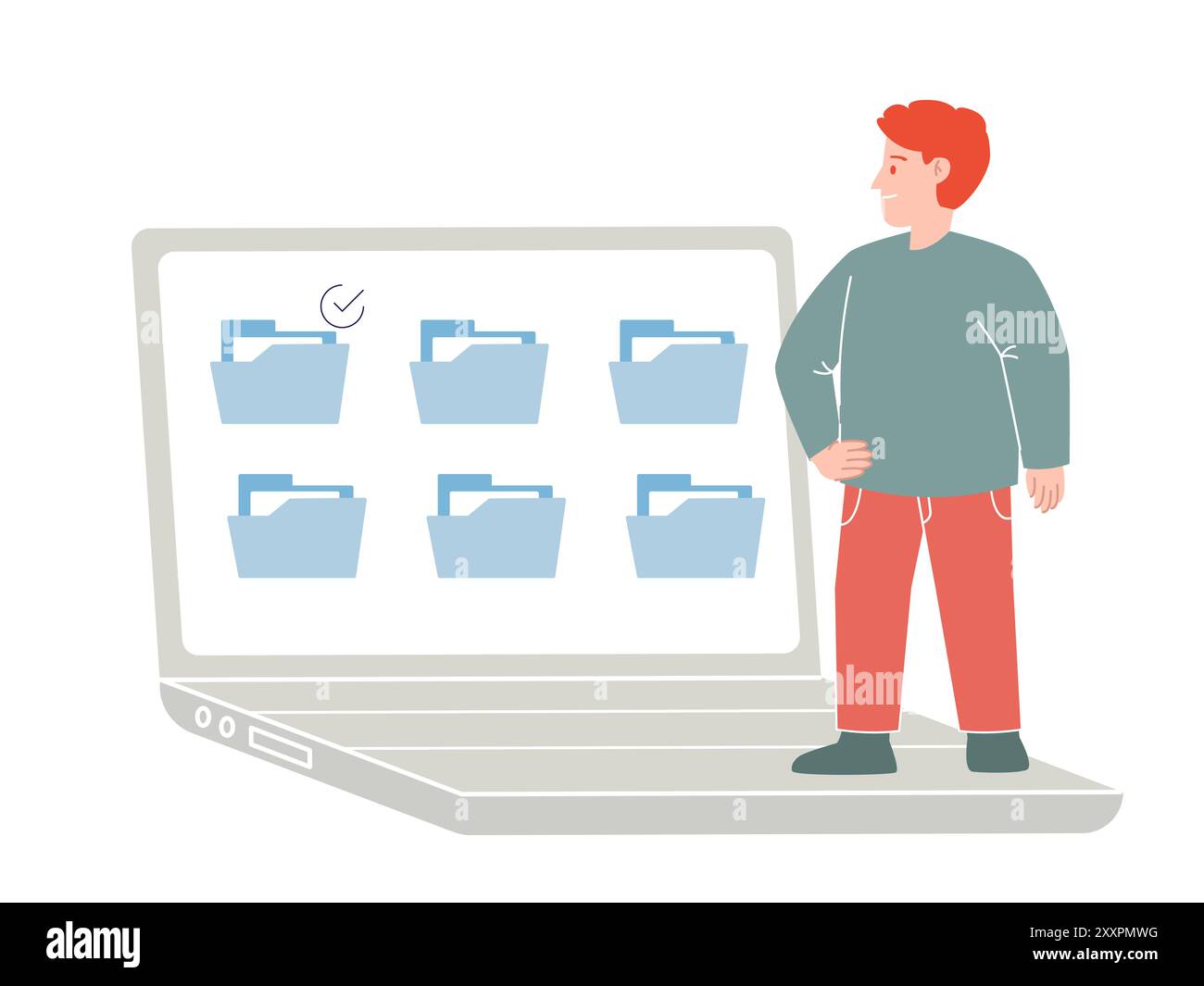 Data inventory cartoon hi-res stock photography and images - Alamy