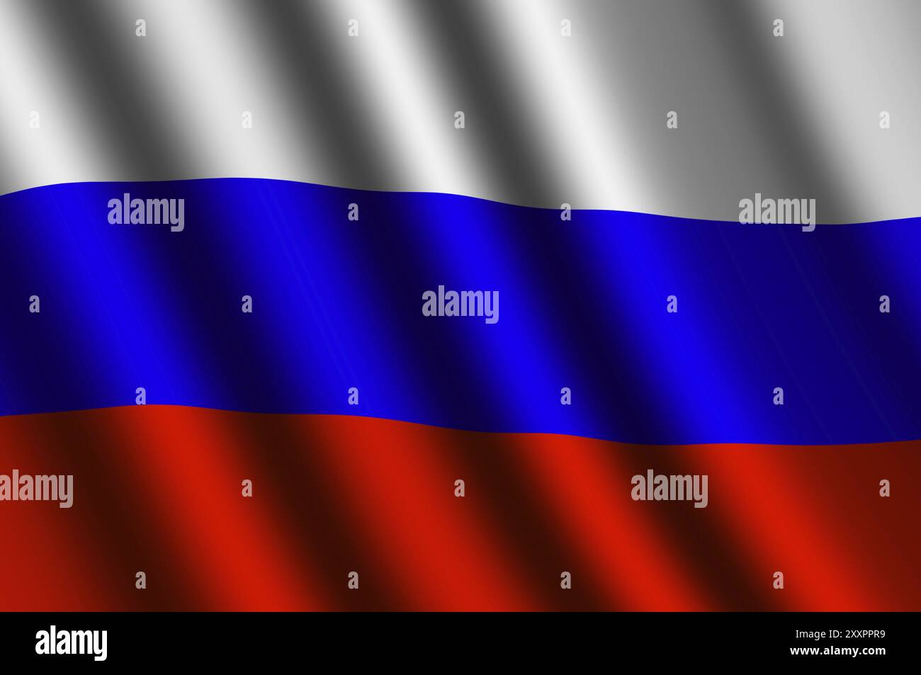 The Russian flag flying in the wind Stock Photo - Alamy