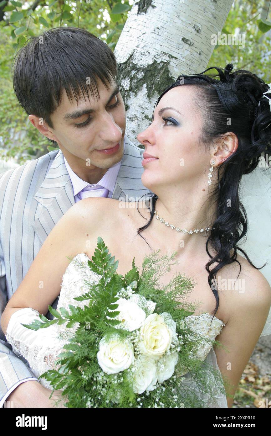 Just married together Stock Photo - Alamy