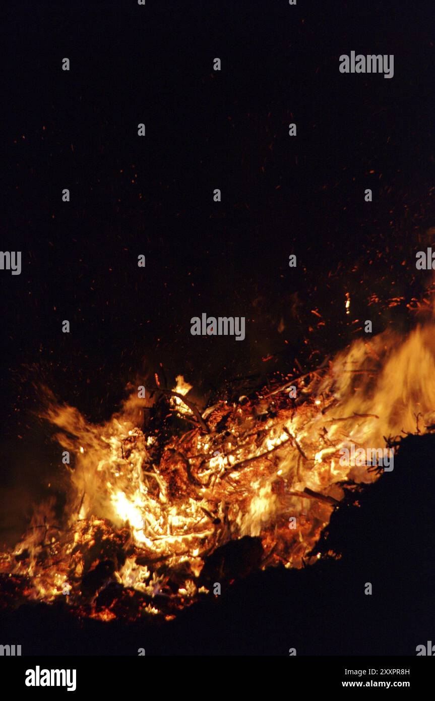 Witches' fire, Walpurgis night fire 88 Stock Photo - Alamy