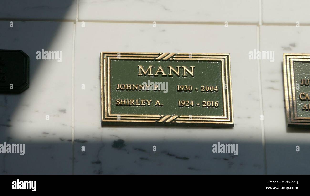 Los Angeles, California, USA 23rd August 2024 Actor Johnny Mann Grave ...