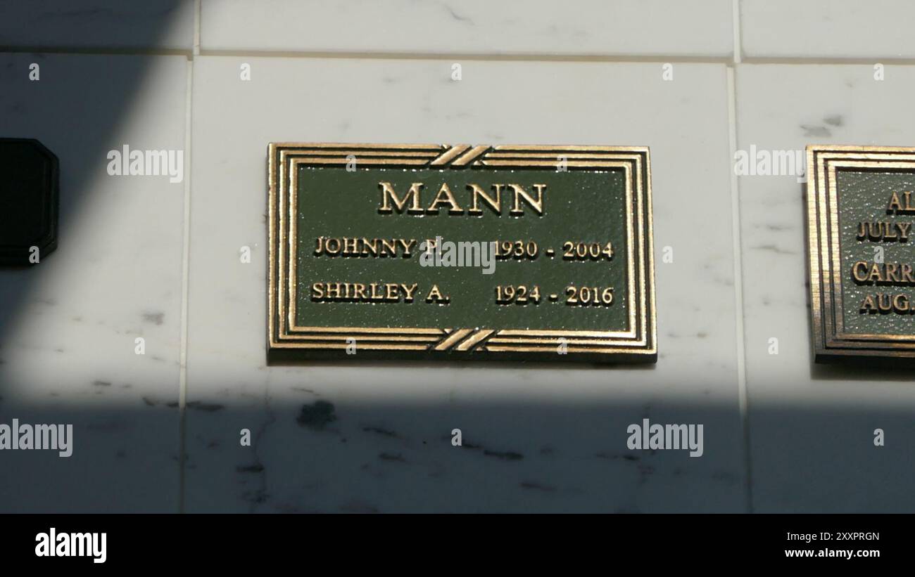 Los Angeles, California, USA 23rd August 2024 Actor Johnny Mann Grave ...