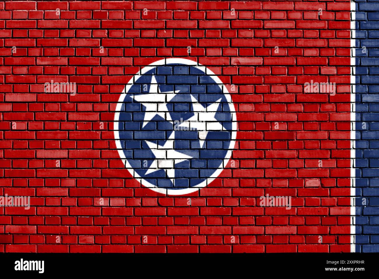 Flag of Tennessee painted on brick wall Stock Photo - Alamy