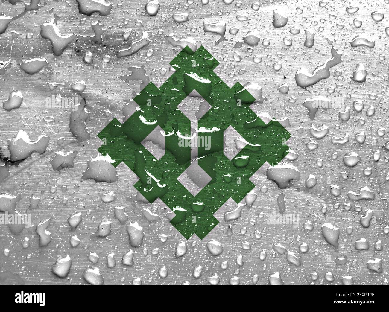 Flag of Fukui with rain drops Stock Photo - Alamy