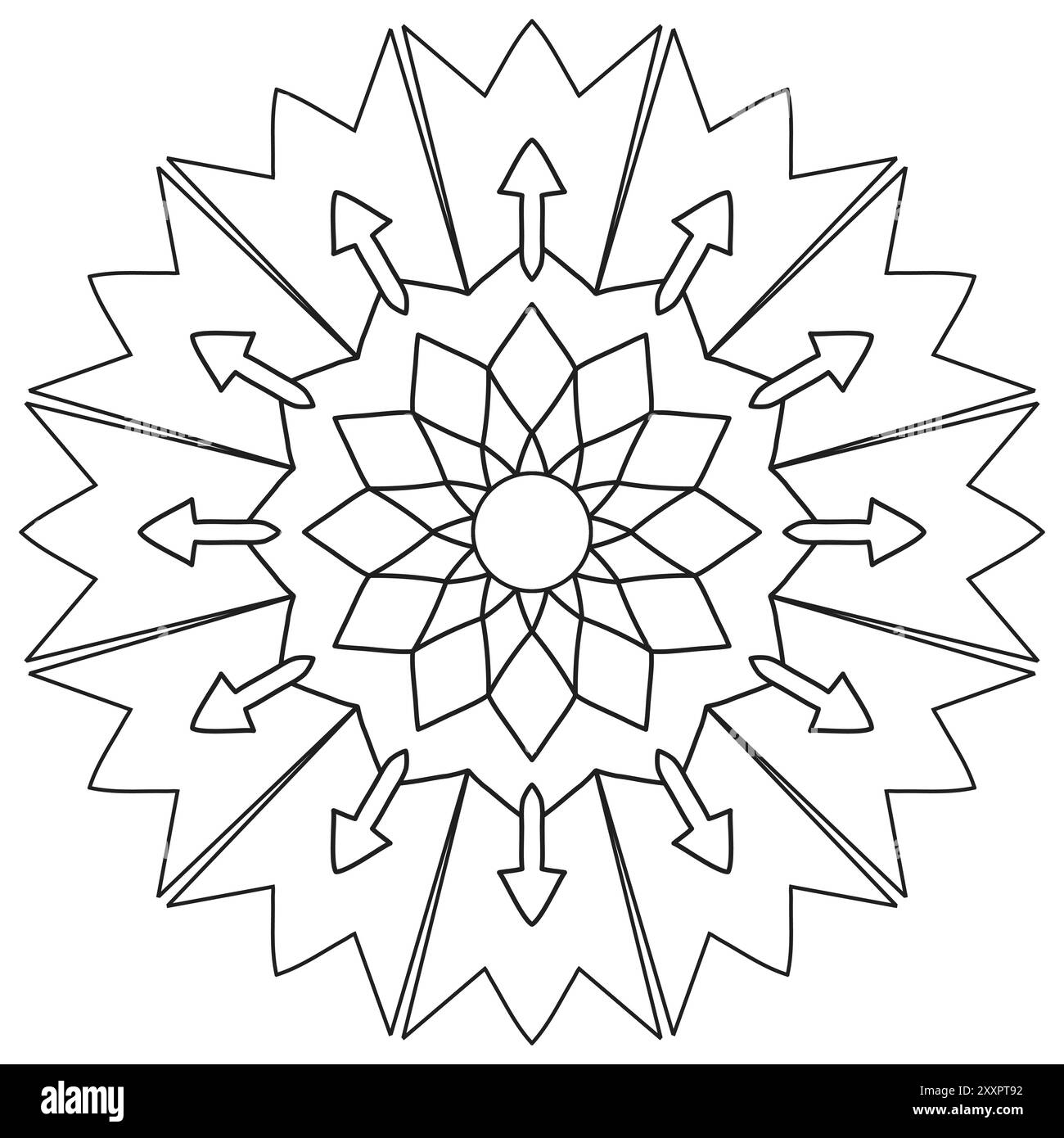 Mandala vector hi-res stock photography and images - Alamy