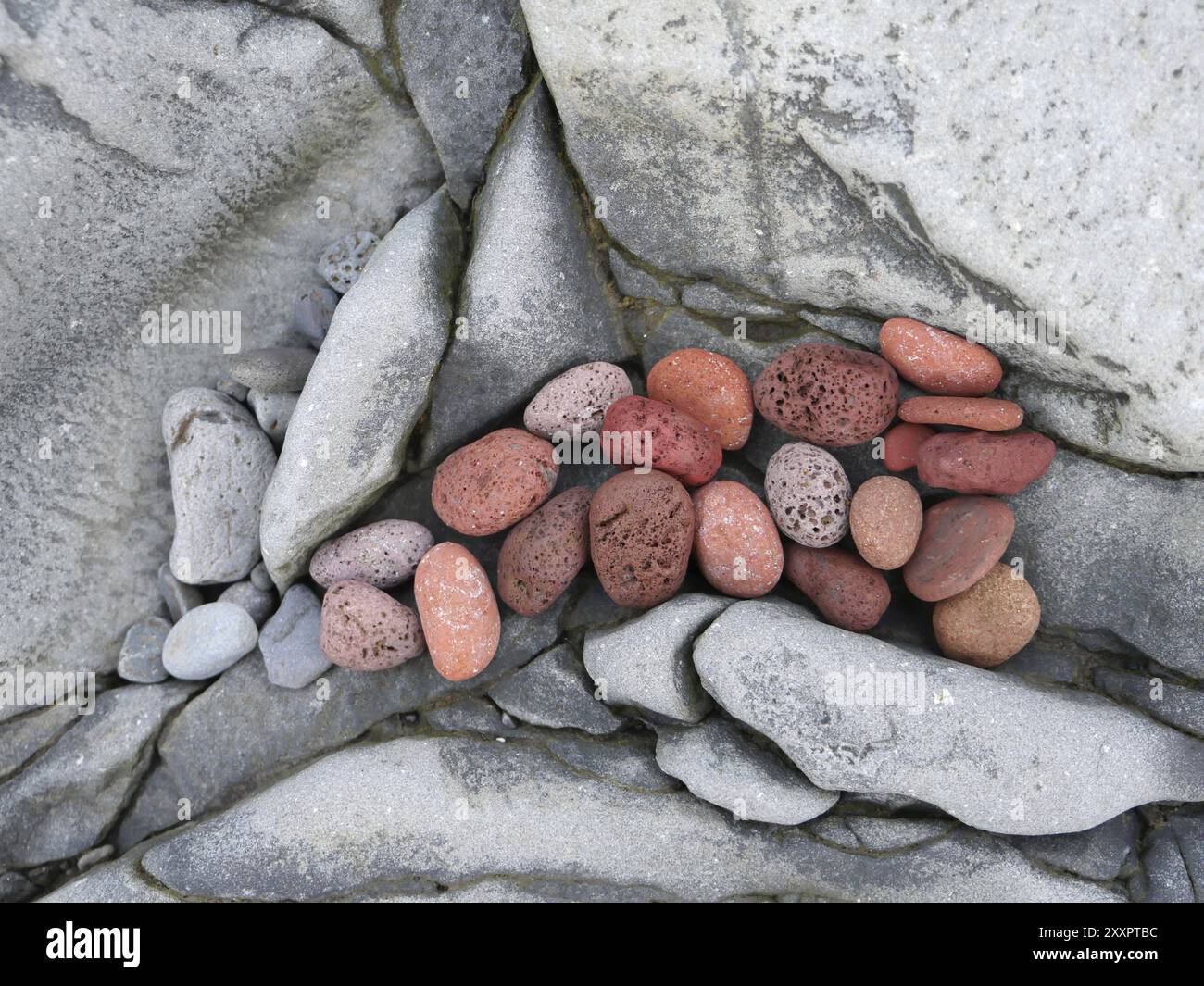 Structures of basalt and lava rocks in Iceland Stock Photo - Alamy