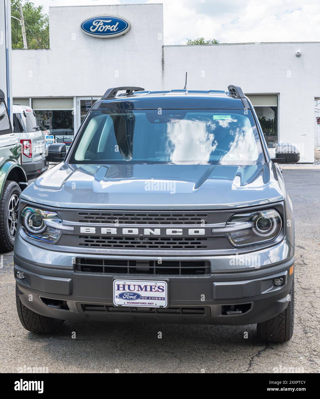 A Ford Bronco for sale at a dealership Stock Photo - Alamy