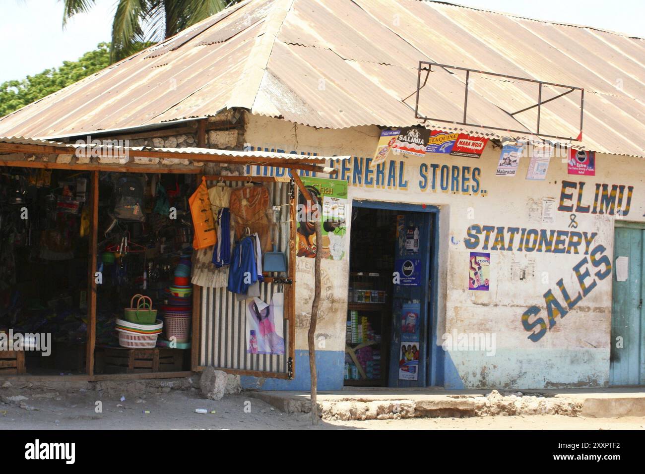 Shop in the Kenyan bush Stock Photo - Alamy