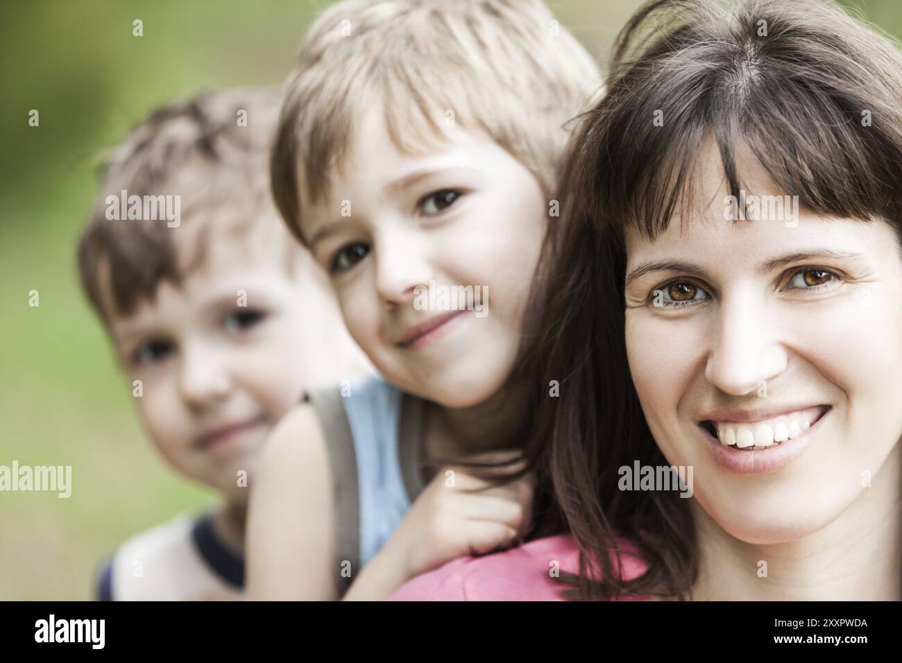 Happy family mom little son hi-res stock photography and images - Alamy