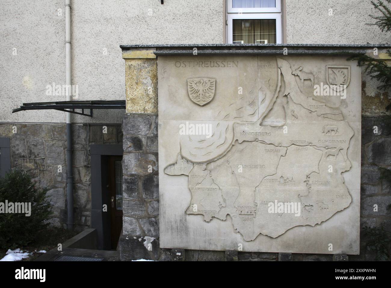 East Prussian map at the Ostheim in Bad Pyrmont Stock Photo - Alamy