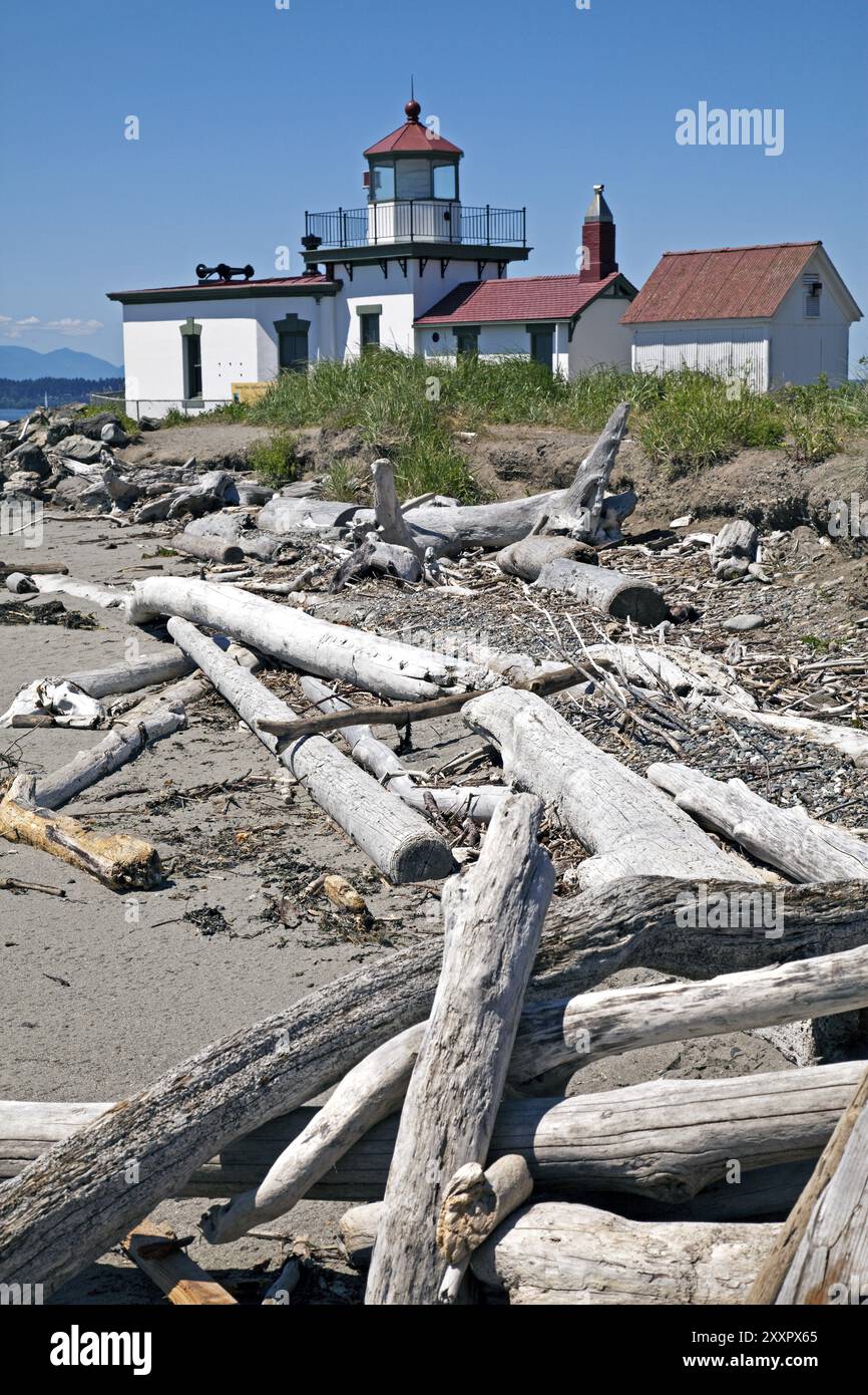 Western Lighthouse @ Discovery Park, USA, North America Stock Photo - Alamy