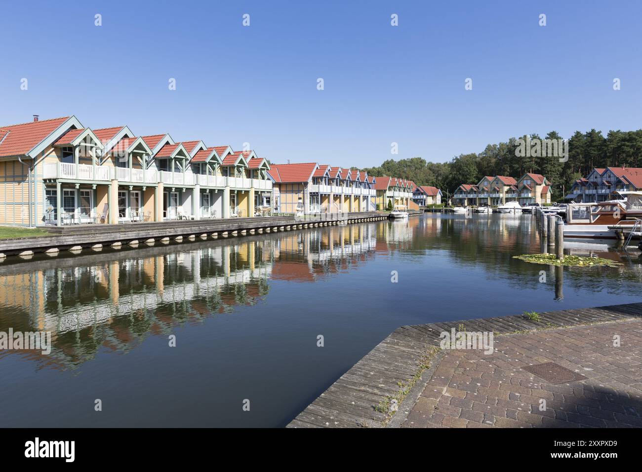 The harbour village of Rheinsberg in eastern Germany Stock Photo - Alamy