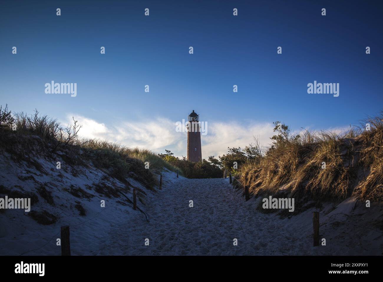 Lighthouse at sunrise Stock Photo - Alamy