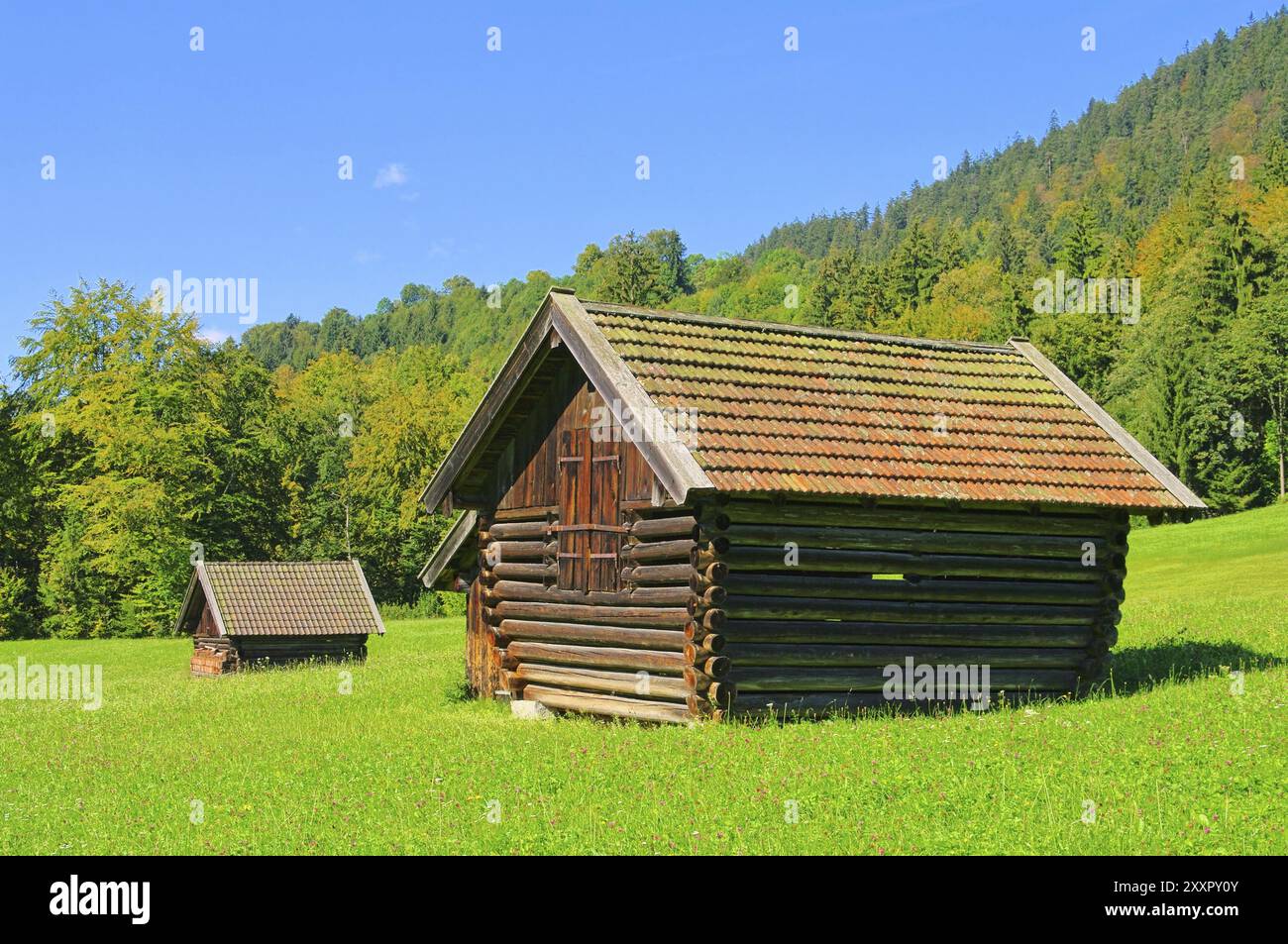 Alpine hut, Chalet 23 Stock Photo - Alamy