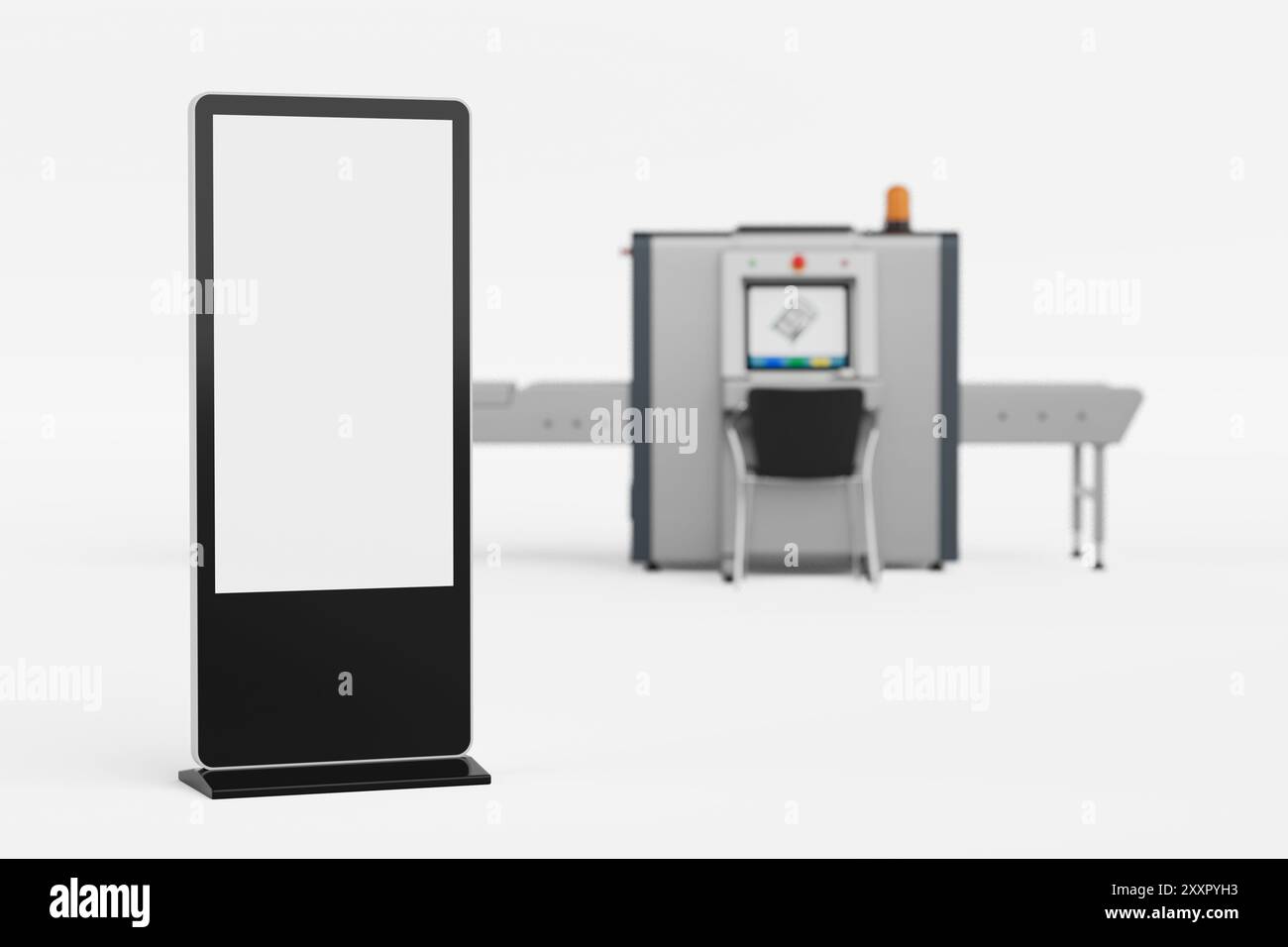 Blank Trade Show LCD Screen Display Stand as Template for Your Design ...