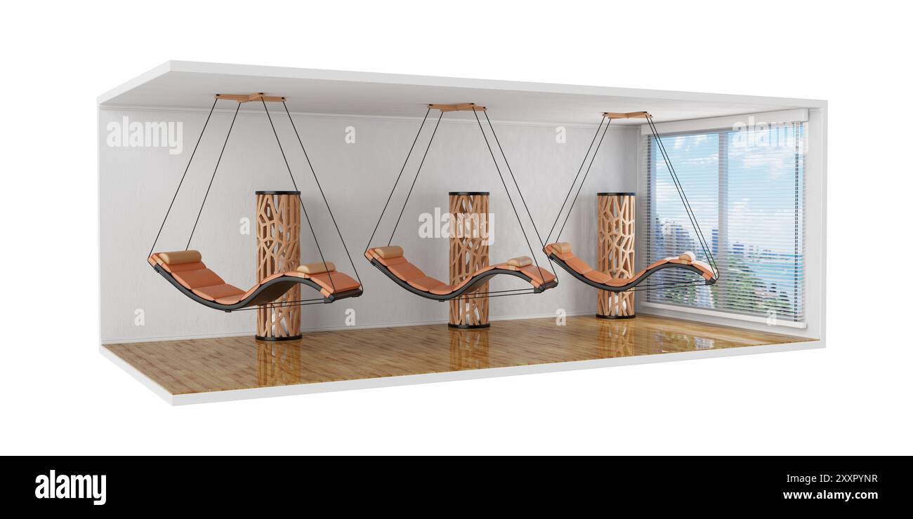 Swing Float Chair Hammock Hanged on a Ropes in for a Therapy Recovery ...